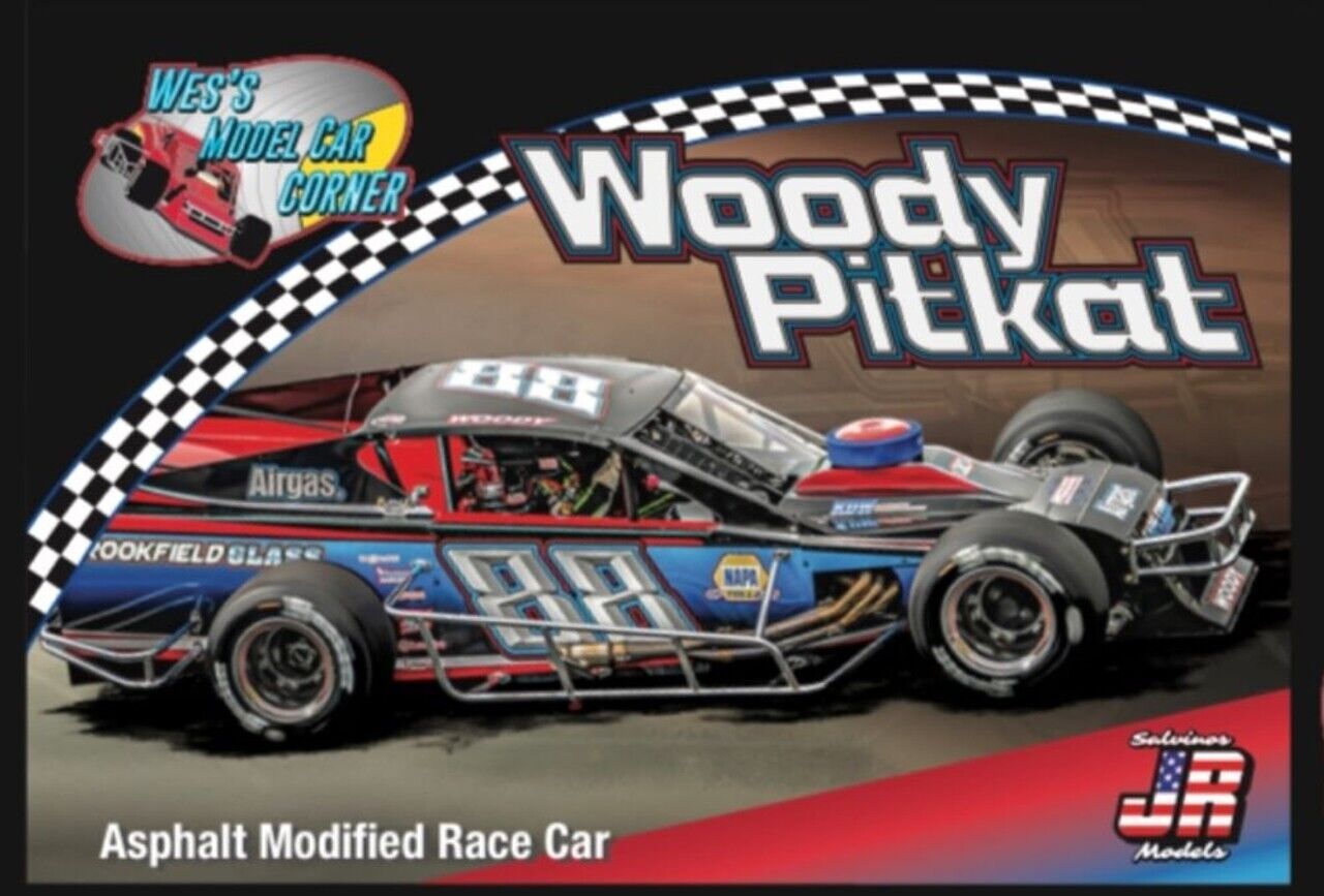 Asphalt Modified Stock Car Woody PitKat 88 1:25 Scale Model Car Race ...