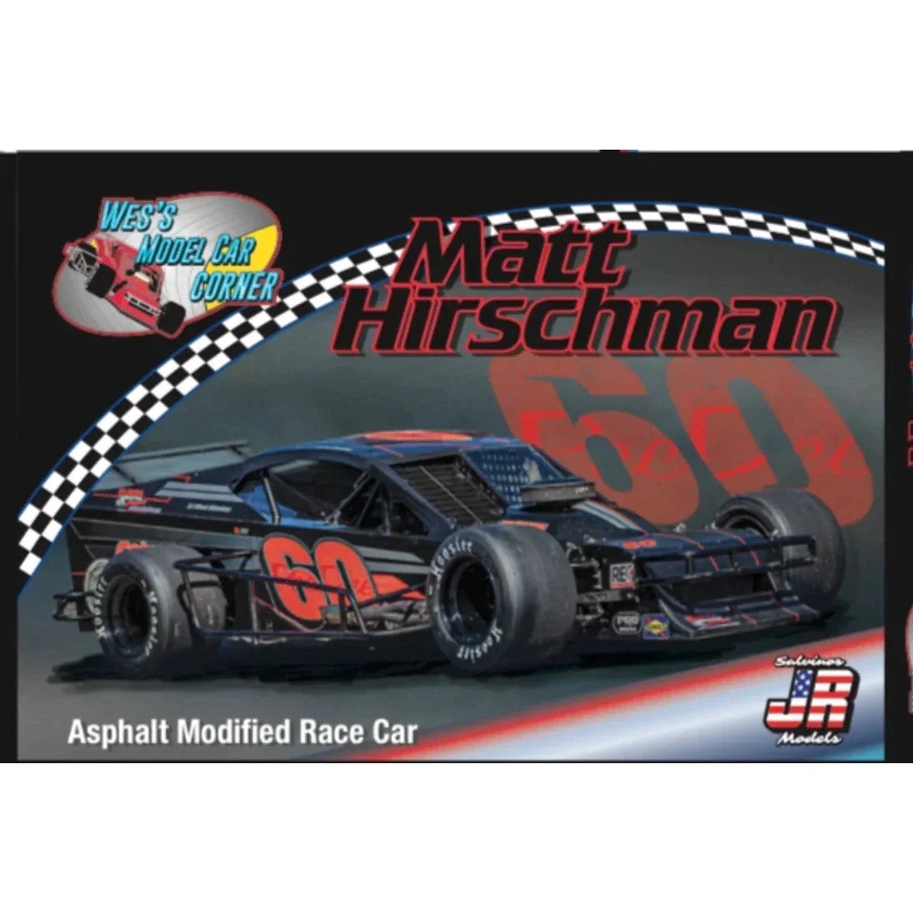 Asphalt Modified Stock Car Matt Hirschman 60 Pee Dee Black 1:25 Model ...