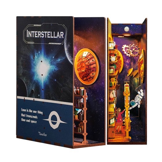 Hands Craft DIY Bookend Puzzle Interstellar: Modern Wooden Puzzle for ...