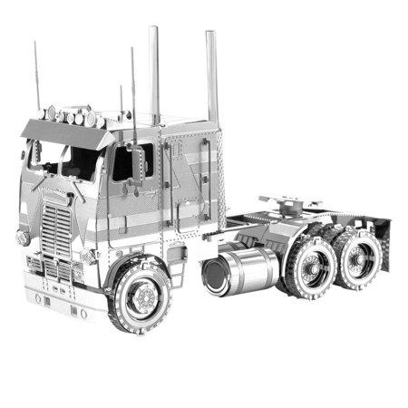 Fascinations Metal Earth Freightliner Coe Semi Truck Steel Model Kit ...