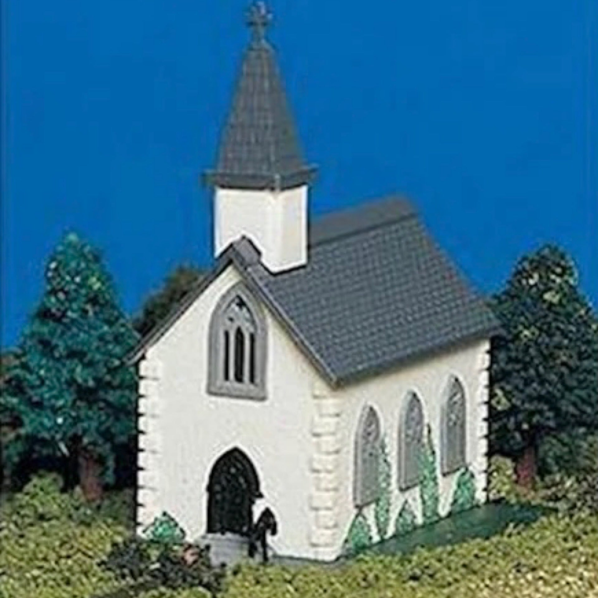 Plasticville N Scale Country Church | Leonard's Cleaning Supplies