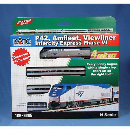 N Scale Kato P42 AmFleet II, Viewliner I Intercity Express Set ...