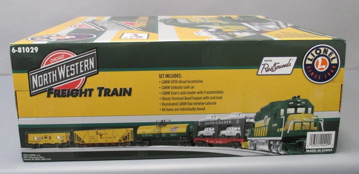 Lionel "Chicago North Western GP38 Diesel Locomotive Freight Train Set ...